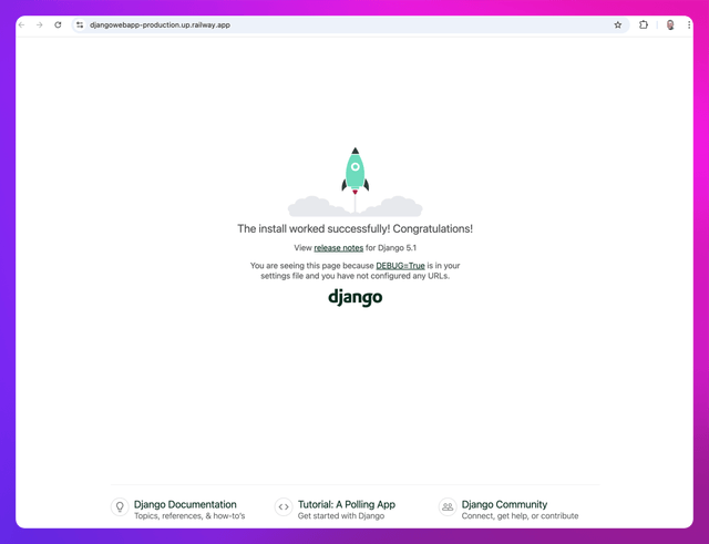 Deploy a Django App | Railway Docs