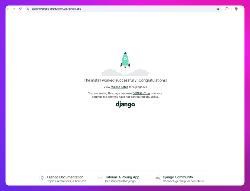 Deploy a Django App | Railway Docs