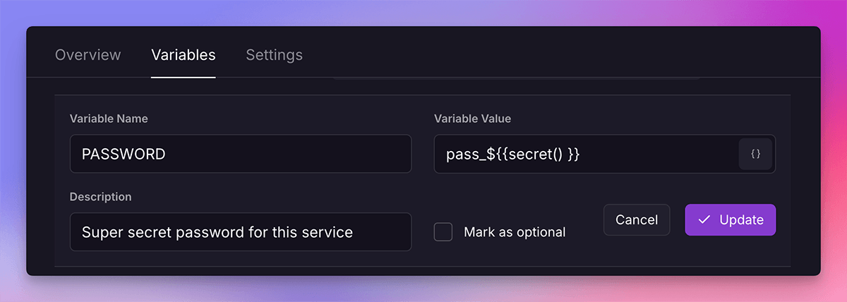 Create a Template | Railway Docs