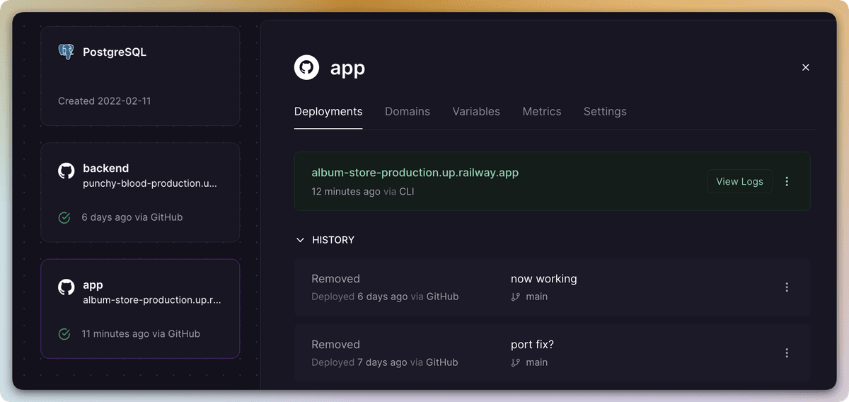 Deployments | Railway Docs