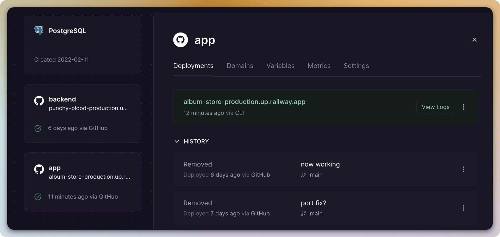 Deployments | Railway Docs