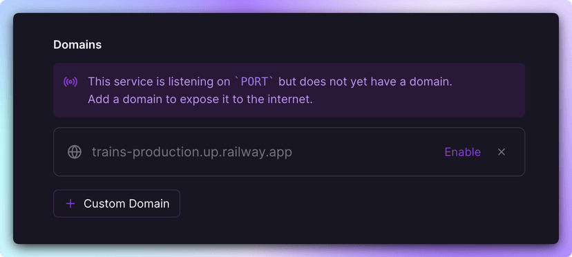 Public Networking | Railway Docs