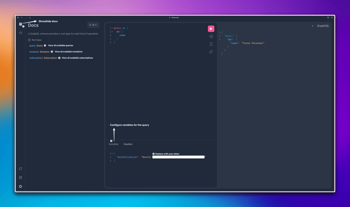Use the Public API | Railway Docs