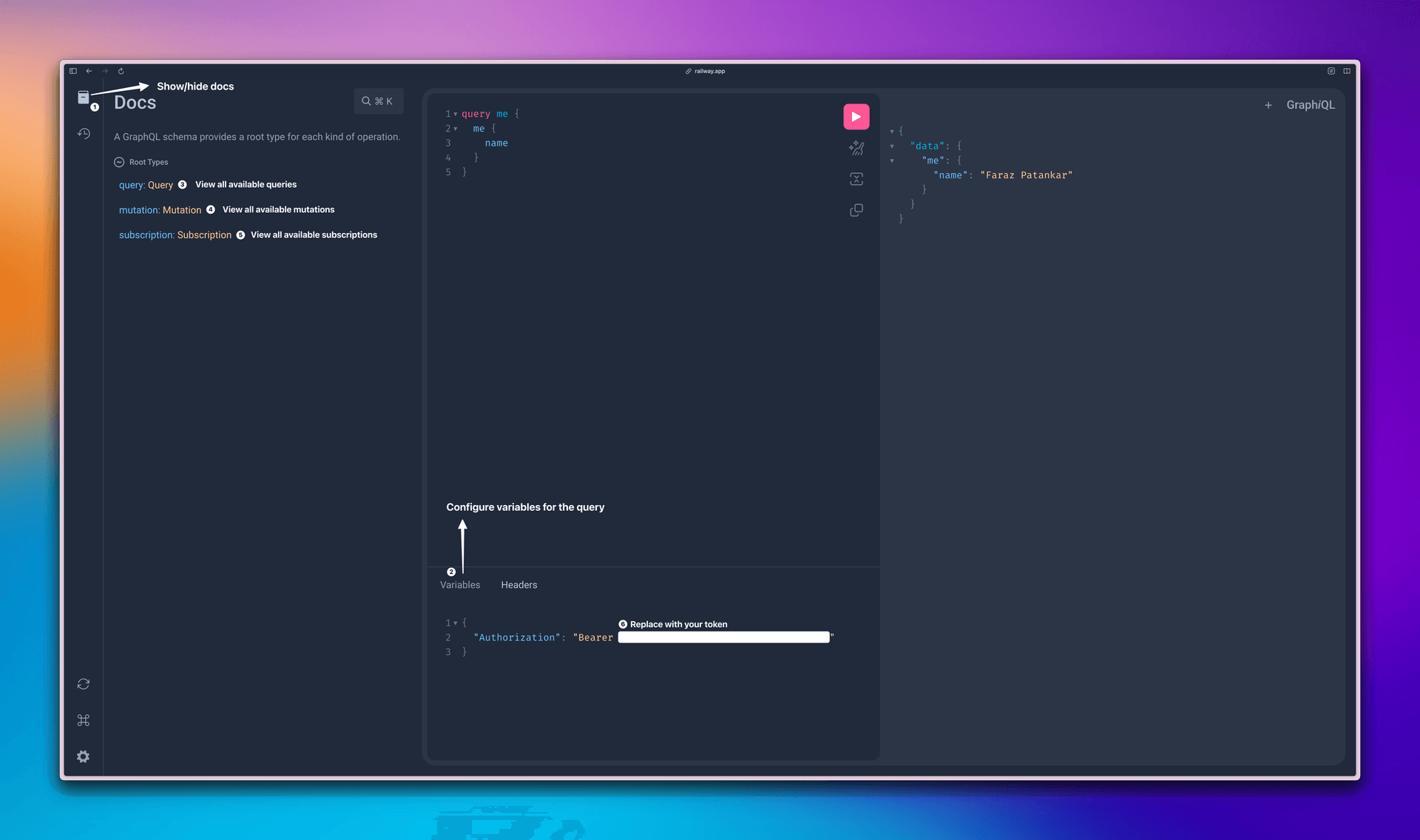 Use the Public API | Railway Docs