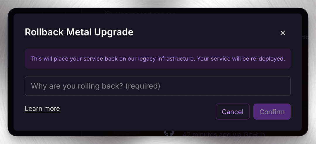 Railway Metal | Railway Docs